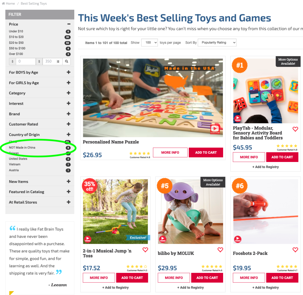 Most Popular Toys Not Made in China - No to China 2026